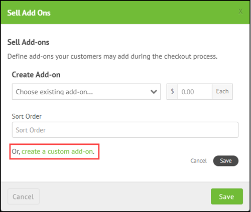 Creating custom add-ons – Support
