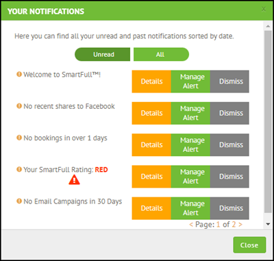 Running alerts – Support
