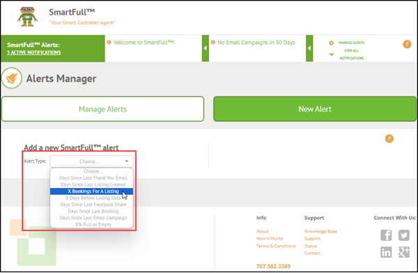 Creating alerts – Support